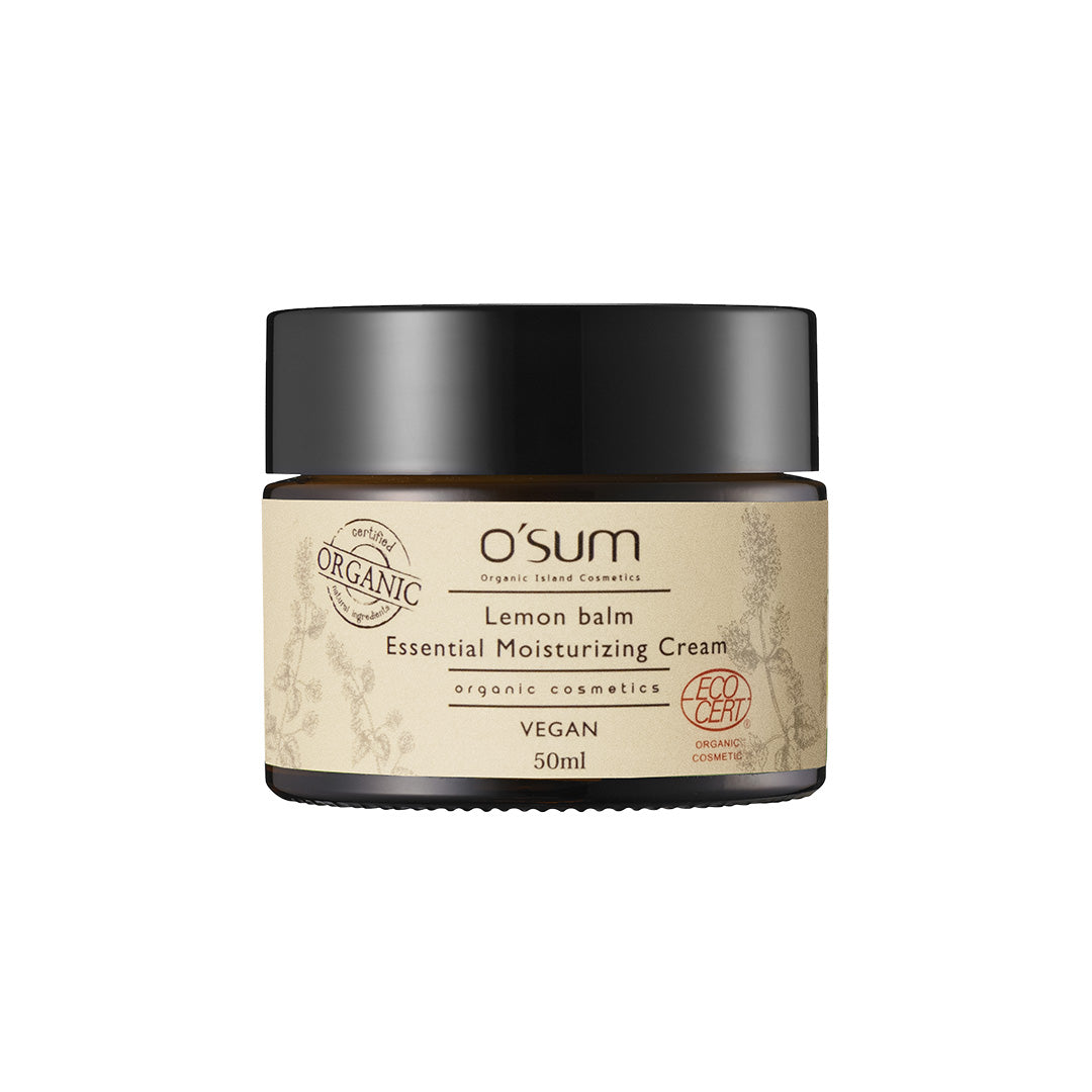 O'SUM Lemon Balm Essential Moisturizing Cream 50ml | Organic & Vegan ...